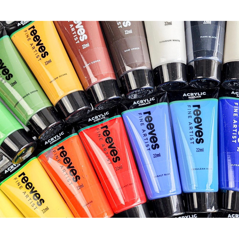 Jual Cat Akrilik Reeves 22ml | Reeves Acrylic Paint | Shopee Indonesia