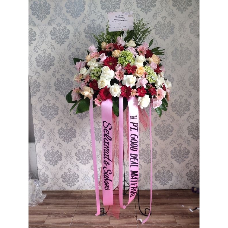 Jual FREE ONGKIR Bunga standing fresh flowers untuk Duka, Cong, wedding, jakarta tangerang ...
