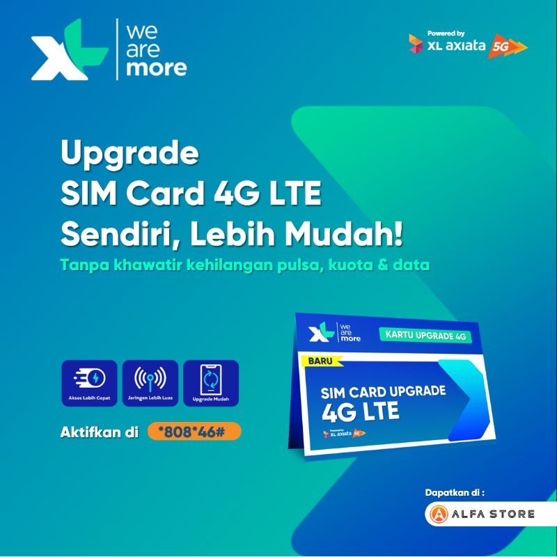 Jual Kartu Upgrade 4G LTE - XL dan AXIS | Shopee Indonesia