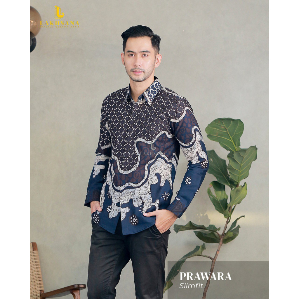 Jual Lakhsana Batik Prawara - Kemeja Batik Premium Slimfit Lengan ...
