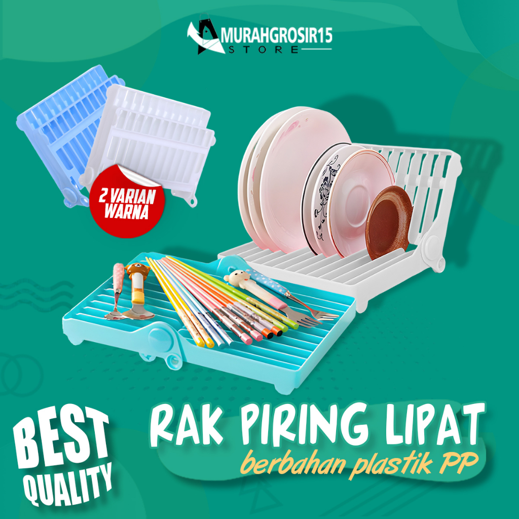 Jual Rak Lipat Tempat Pengering Piring Gelas Portable Dish | Shopee ...
