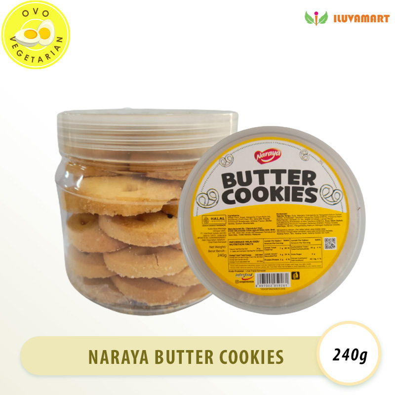 Jual Naraya Cookies Jar 220gr Cookies Dalam Toples Kue Kering ...
