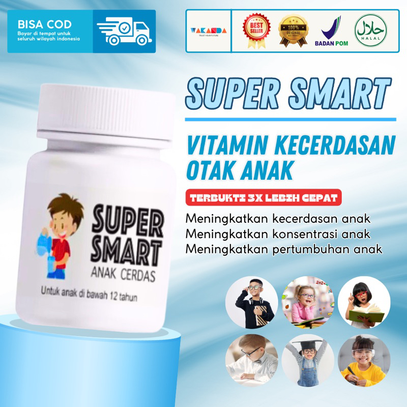 Jual SUPER SMART Vitamin Kecerdasan Otak Anak -Vitamin Anak Terbaik ...