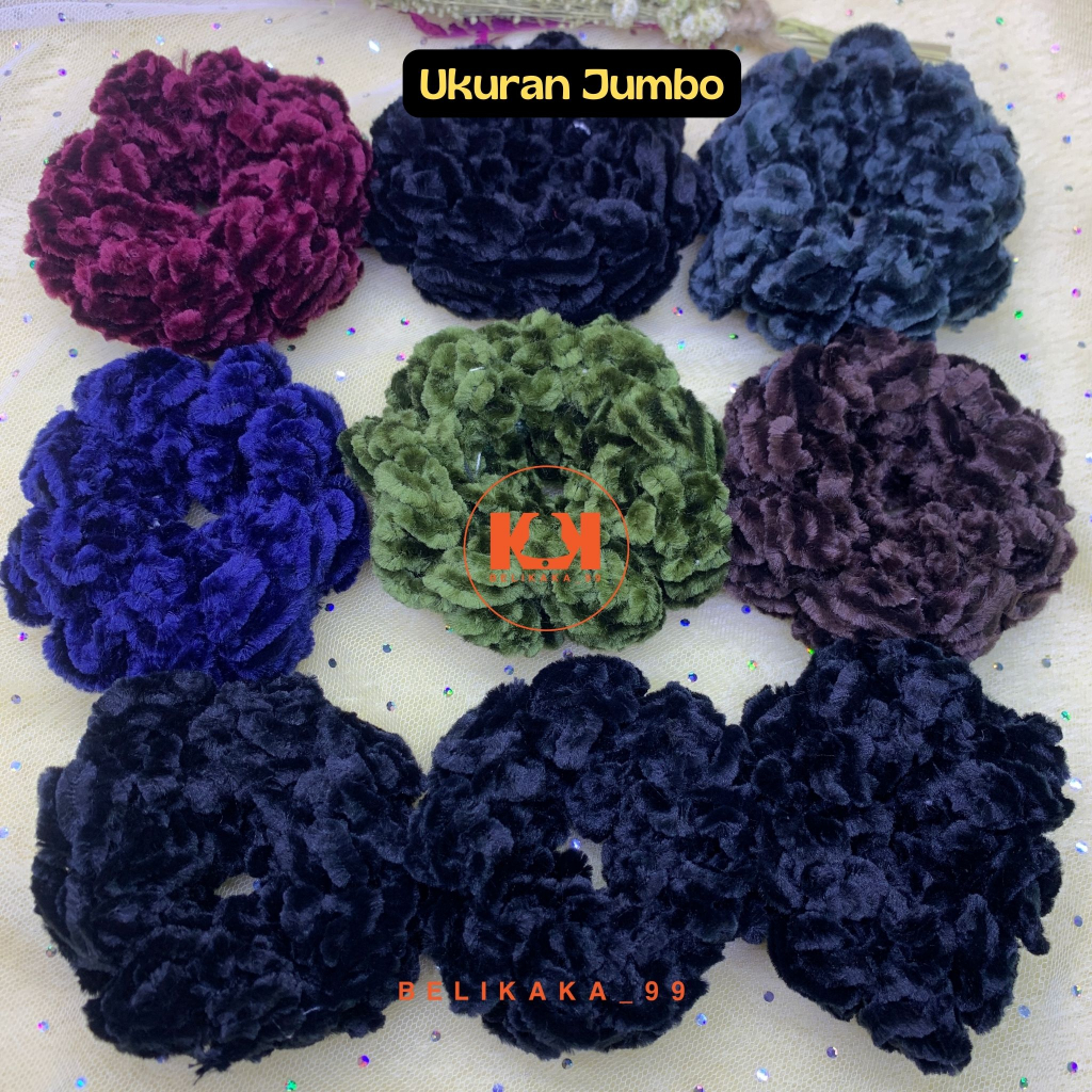Jual (JUMBO) IKAT RAMBUT CEPOL HIJAB UBUR-UBUR JURAI UKURAN JUMBO ...
