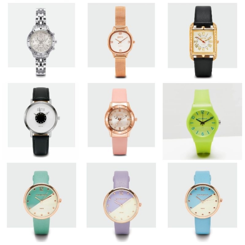 Jual ANEKA JAM TANGAN SOPHIE MARTIN & BRUNBRUN : EVONNA SILVER / EVONNA GOLD / ELECTA DUSTY PINK ...