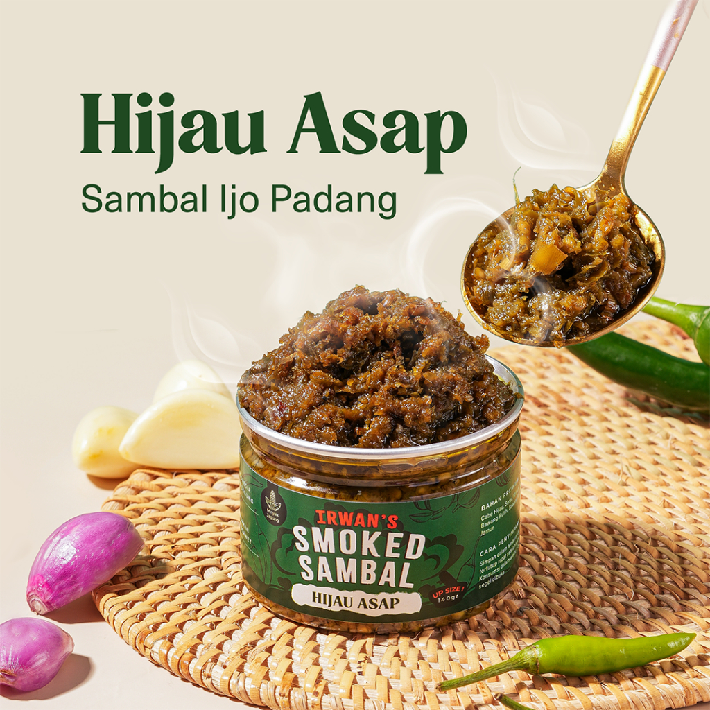 Jual Sambal Hijau Asap - Irwan's Smoked Sambal (Sambal Homemade Sehat ...