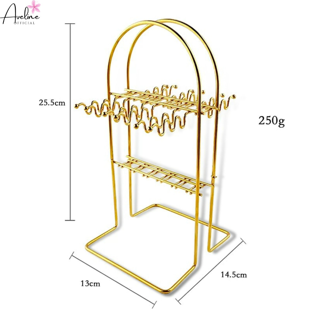 Jual AVELINE Rak Gold Sendok Sultan / Rak Penyimpanan Peralatan Makan ...