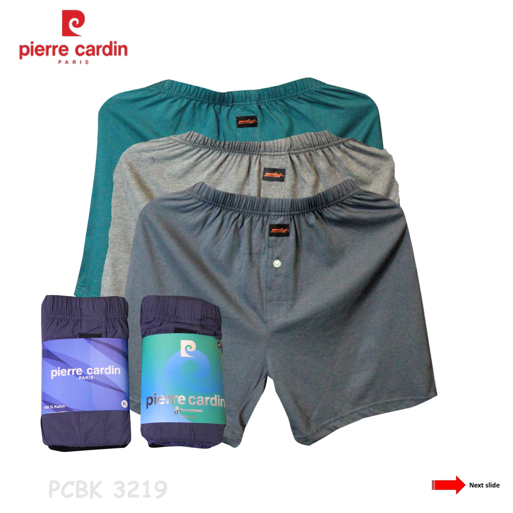 Jual Celana Boxer Pria Longgar Pierre Cardin PCBK 3219 1 Paket ISI-3 ...