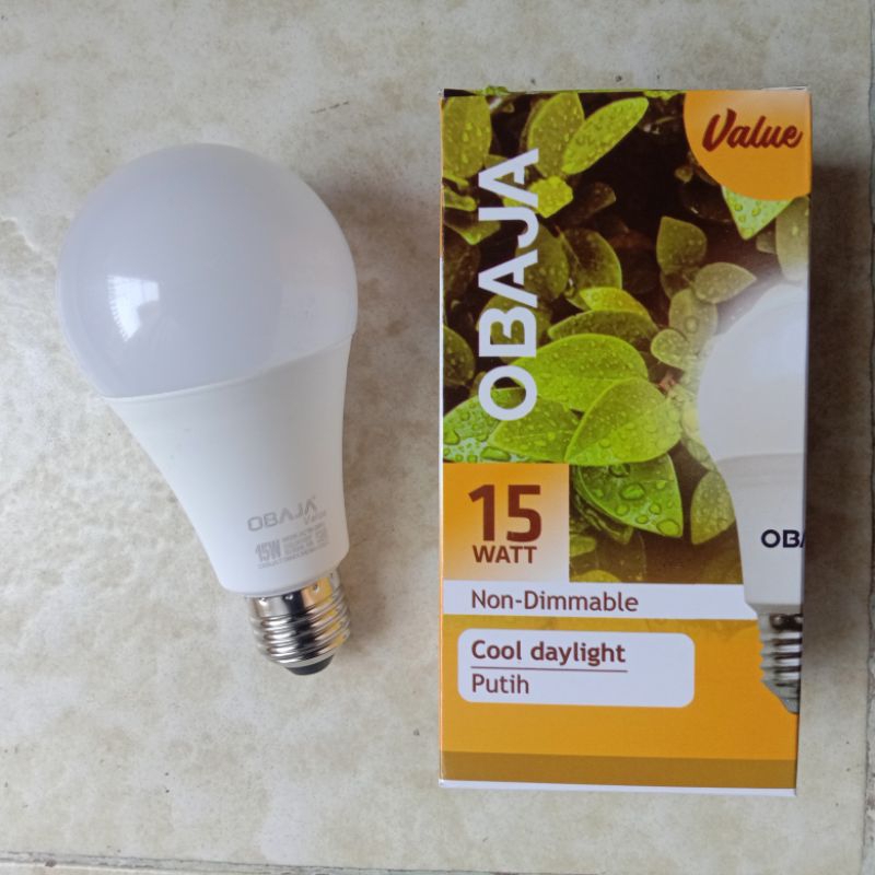 Jual Lampu LED Obaja Value 15 Watt - lampu LED Obaja Putih Garansi SNI ...