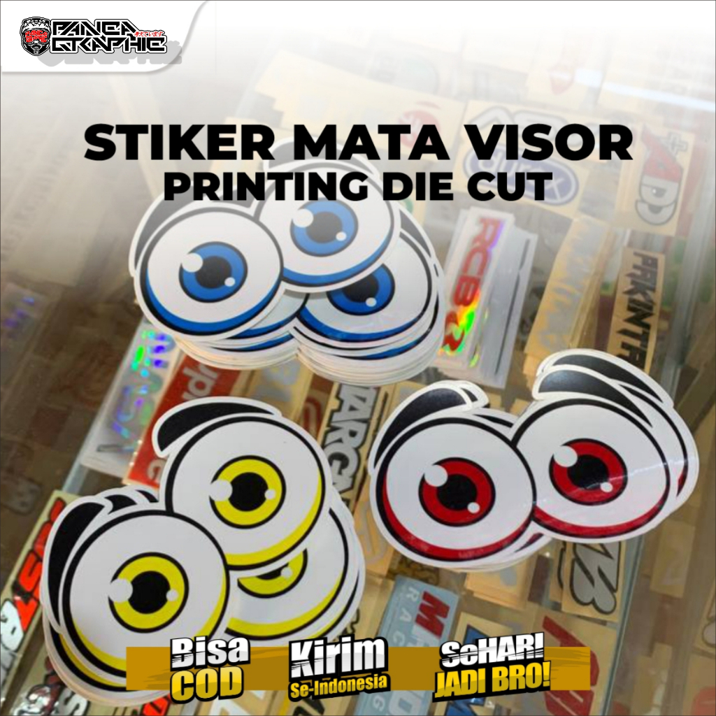 Jual STIKER MATA VISOR PRINTING | Shopee Indonesia