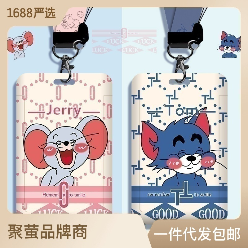 Jual ID Card Holder Motif Tom & Jerry /Photocard Holder / Tali Gantung ...