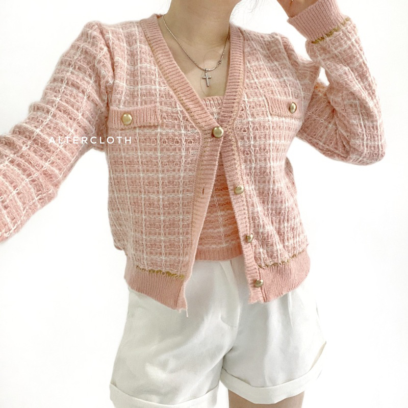 Jual alter.cloth - SOORA SET | Atasan Wanita Lengan Panjang Longsleeve Fashion Knitwear Korea ...