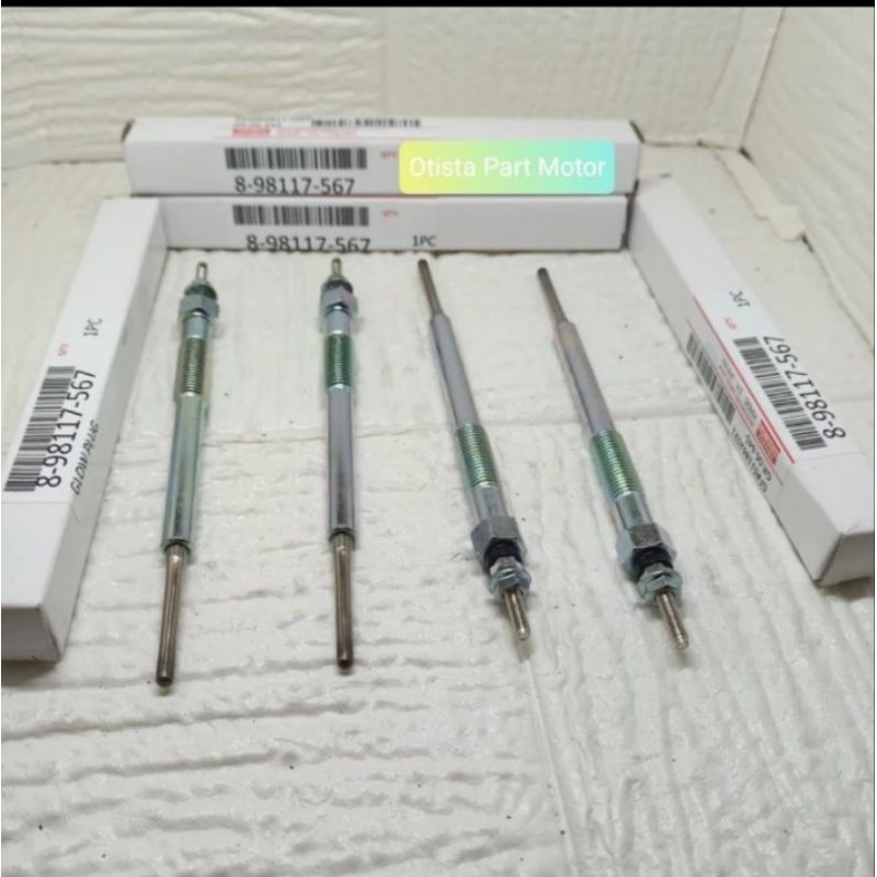 Jual busi pemanas glow plug isuzu new dmax d-max d max new baru 4jj1 ...