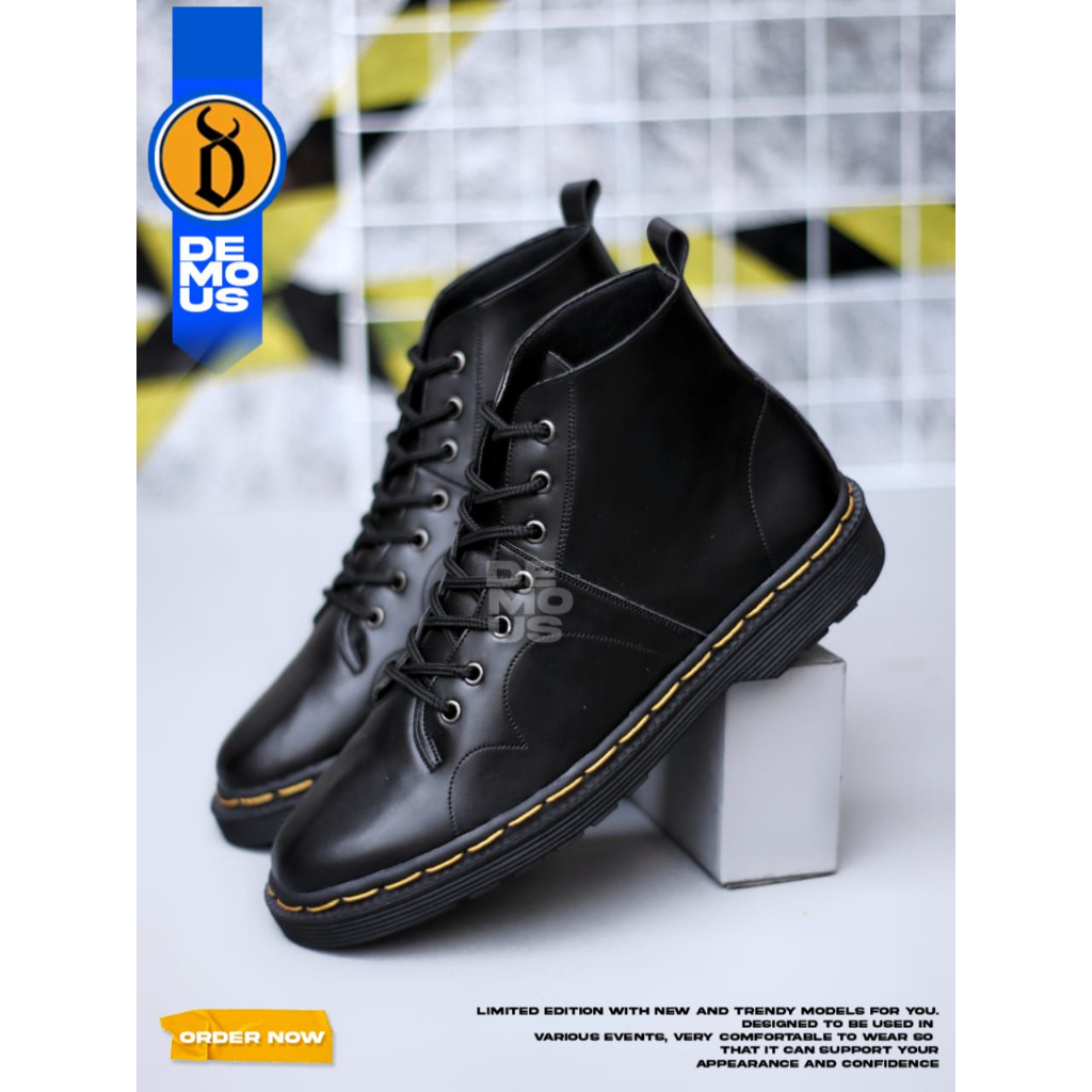 Jual DEMOUS TODO - Sepatu Docmart Boots Formal Pantofel Kerja Pria ...