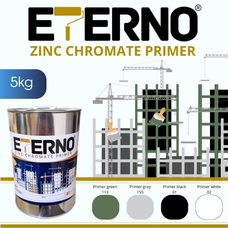 Jual Zinchromate - zinc chromate - cat meni - cat dasar besi 5kg ...