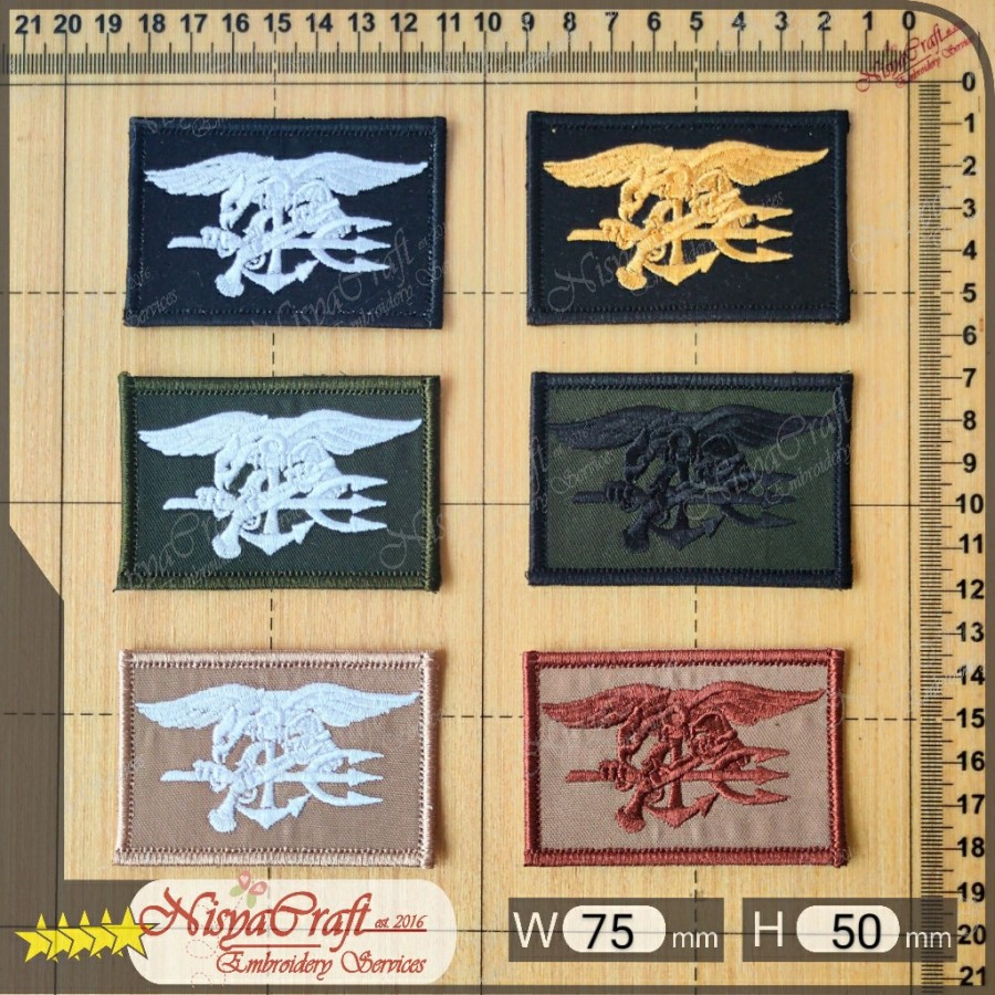 Jual NCEP0102-0512-US NAVY INSIGNIA Special Warfare (Seal) Trident Patch | Shopee Indonesia