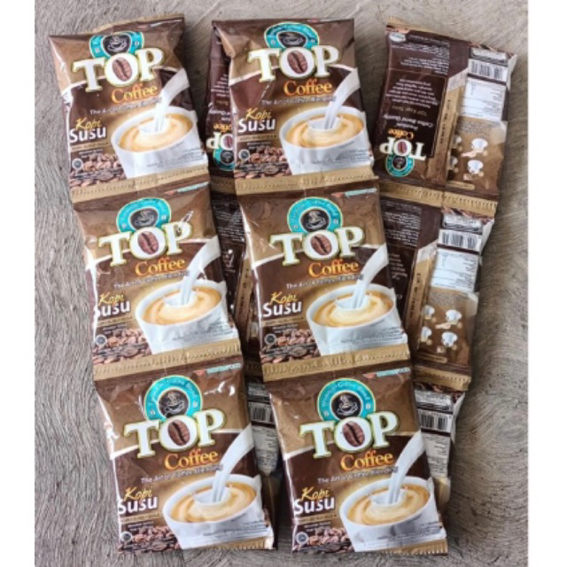 Jual TOP KOPI SUSU RENCENG ISI 10 sachet | Shopee Indonesia