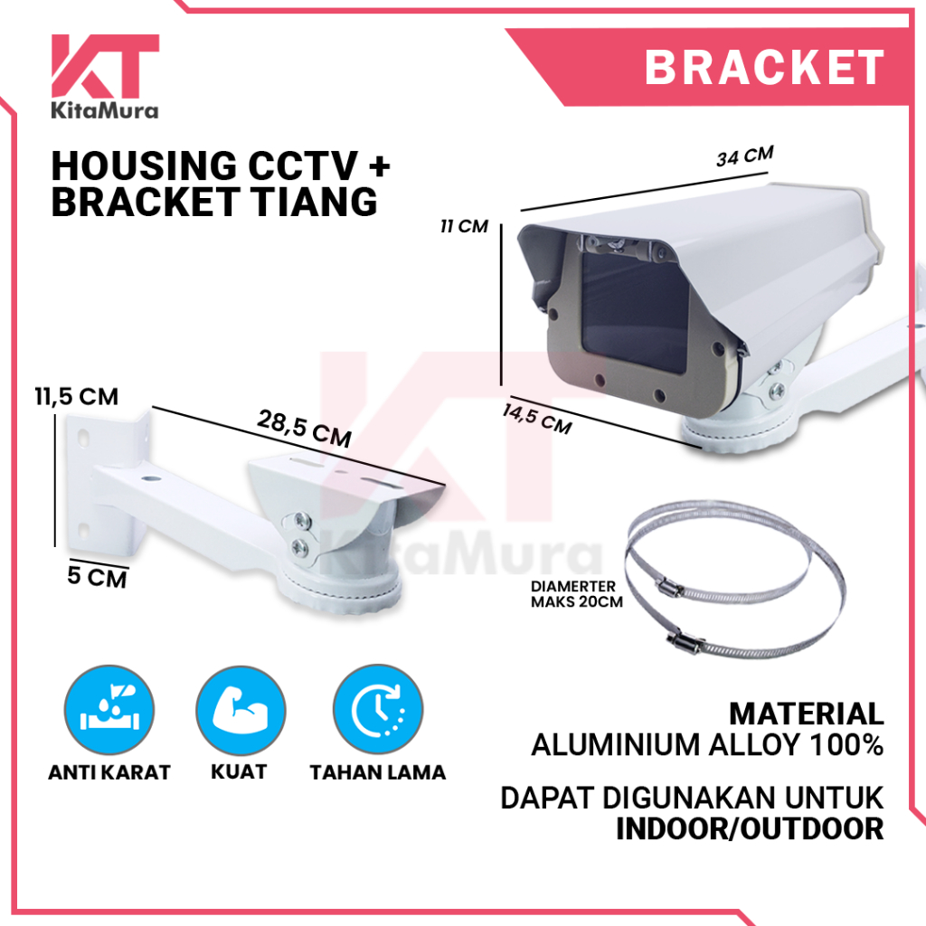 Jual Housing + Bracket CCTV || Tiang CCTV Outdoor | Shopee Indonesia