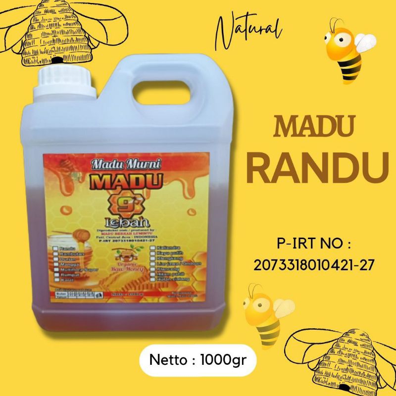 Jual Madu Randu Super 1kg Asli Murni Raw Honey Madu Asli | Shopee Indonesia