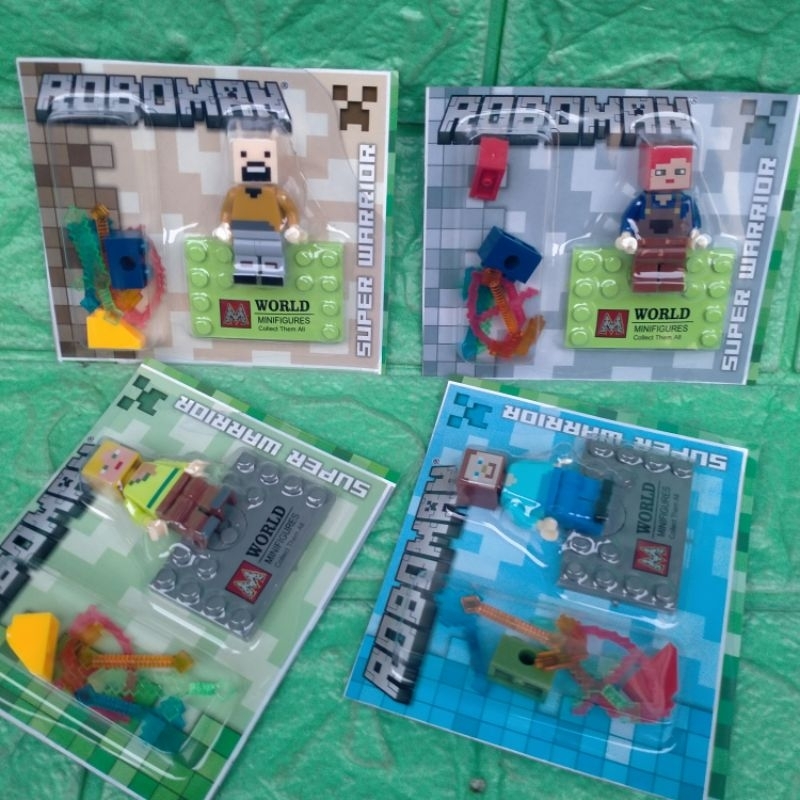 Jual Mainan Robot Rakit Rboman Lgo Motif MINICRAF Grosir | Shopee Indonesia