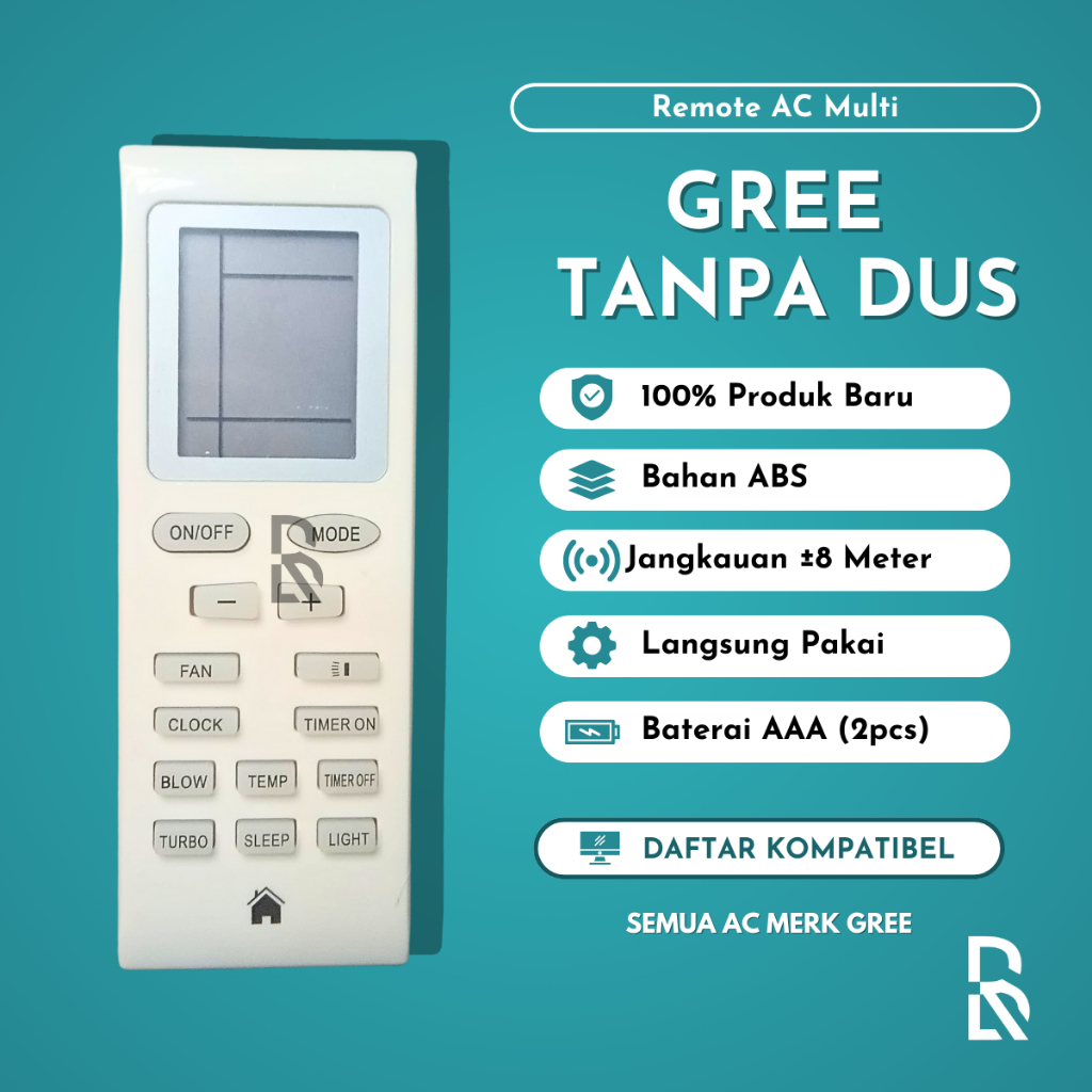 Jual Remot/Remote Multi AC Gree Universal No Dus | Shopee Indonesia