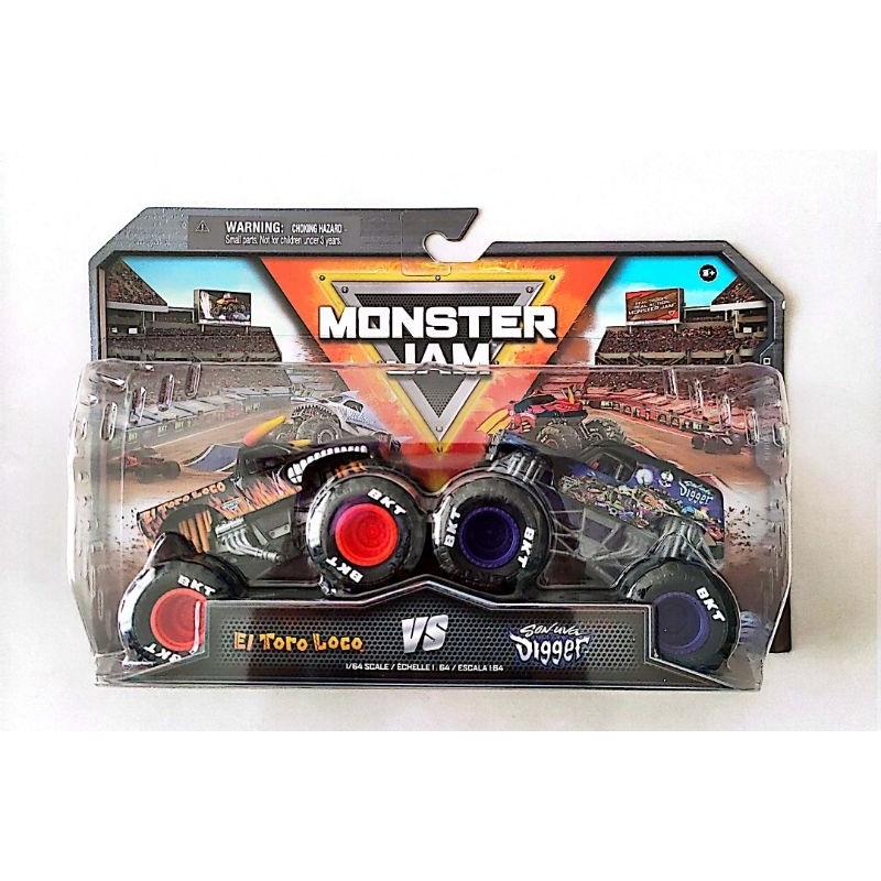 Jual Monster jam 2 in 1 El Toro Loco vs son-uva Digger limited edition ...