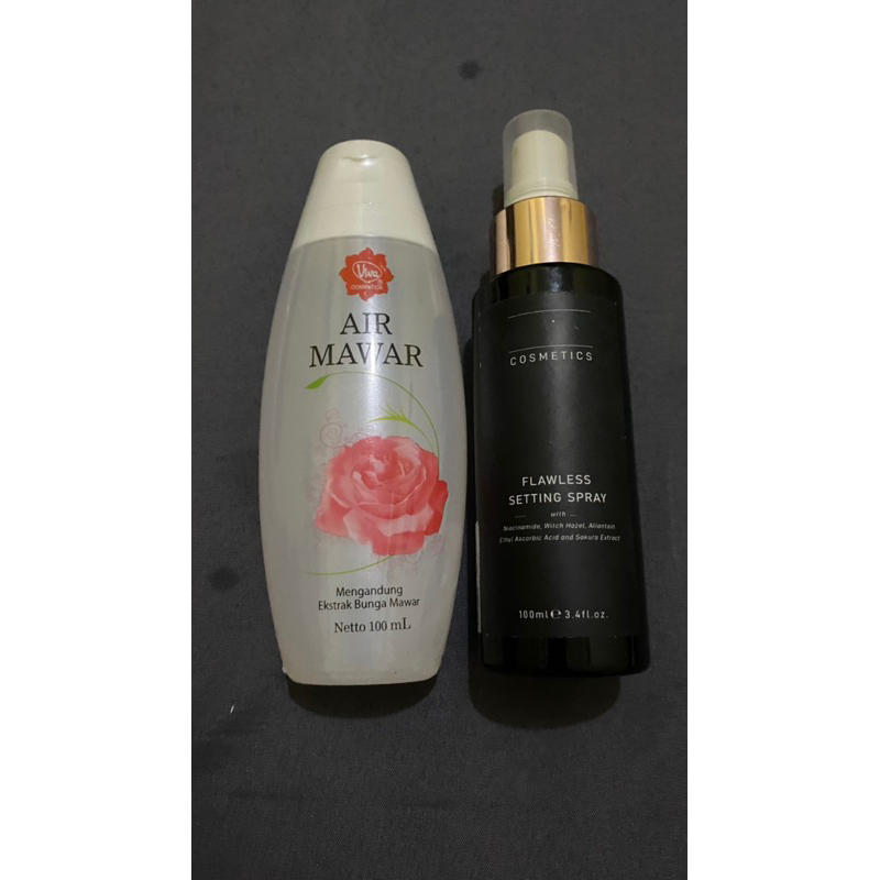 Jual PRELOVED MIREYA SETTING SPRAY free air mawar new | Shopee Indonesia