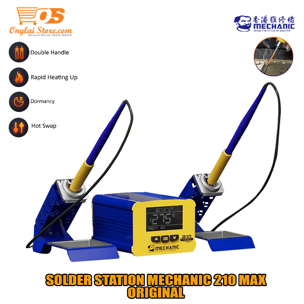 Jual MECHANIC 210 MAX Solder Station Digital Double Handle Soldering ...