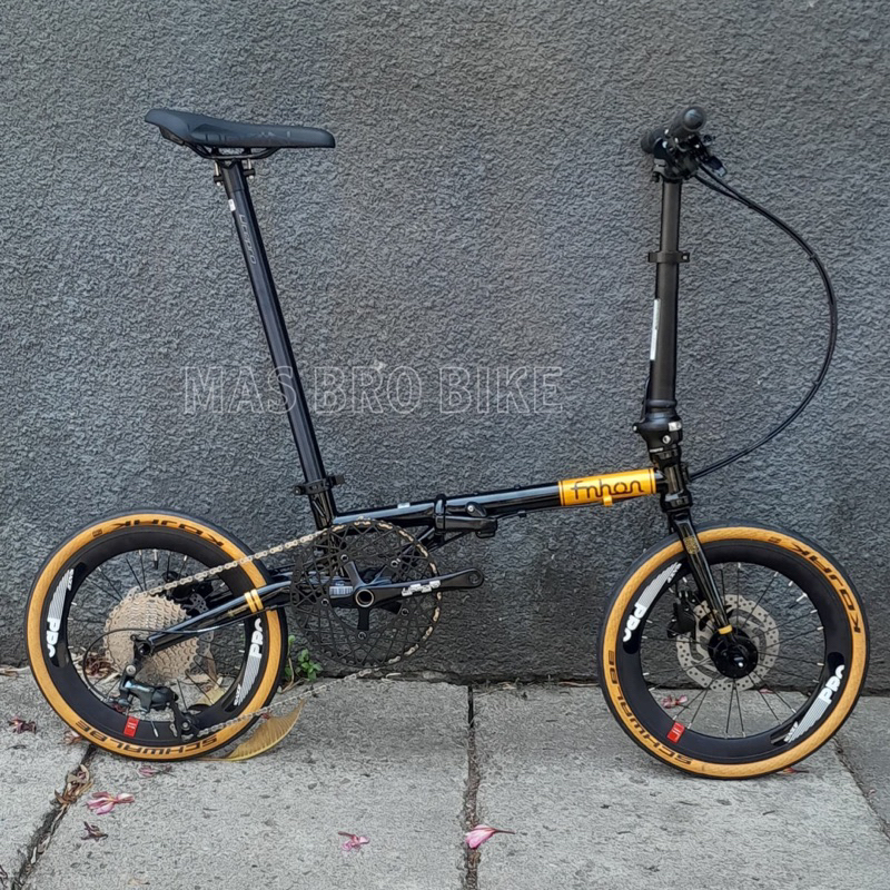 Jual sepeda lipat fnhon gust 16 plus 349 discbrake new rakit colour ...