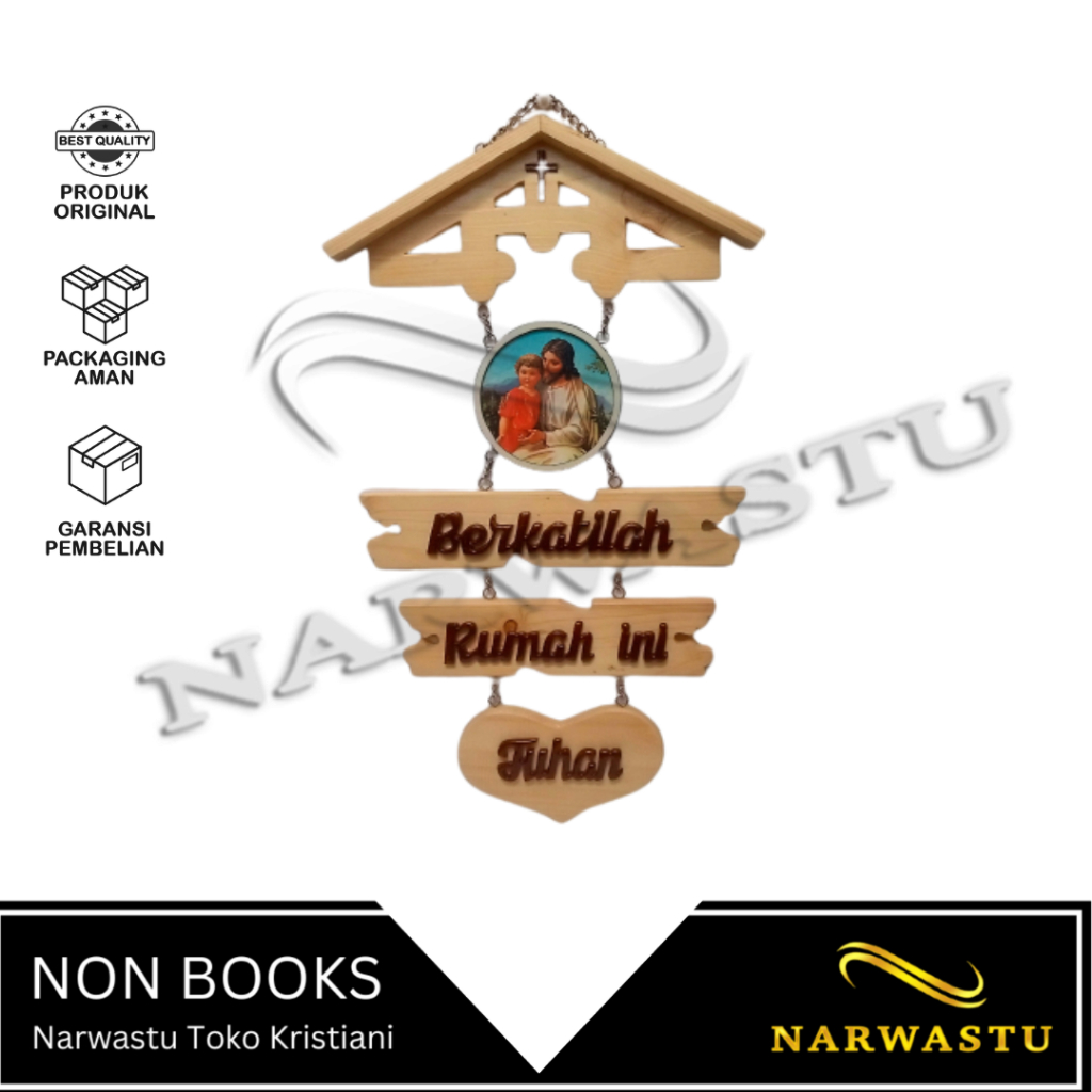 Jual Hiasan Dinding Rohani Gambar Dan Tulisan - Berkatilah Rumah Ini ...