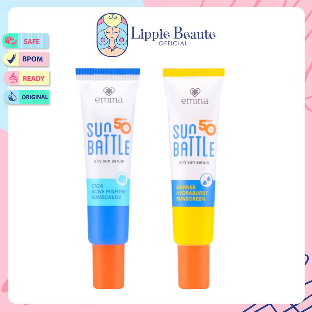 Jual EMINA - Sun Battle Barrier Hydraburst Sunscreen | Cica Acne ...