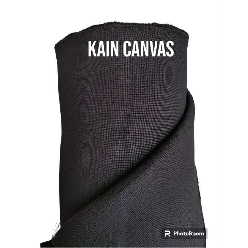 Jual Bahan Kain Kanvas Hitam, Kain Sofa Canvas Meteran, Kain Polos ...
