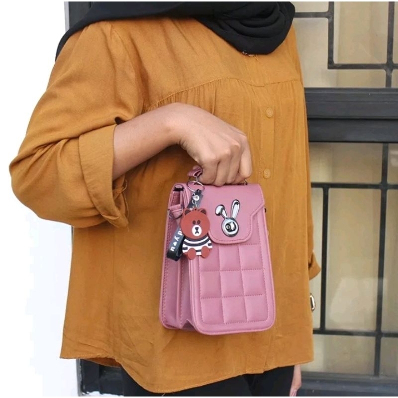Jual Dompet Tali Embos Pouch Serba Guna Kunci & Hp | Shopee Indonesia