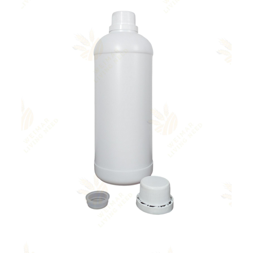 Jual Botol AGRO LABOR 1 LITER Warna Putih Kapur dengan Tutup segel dan ...