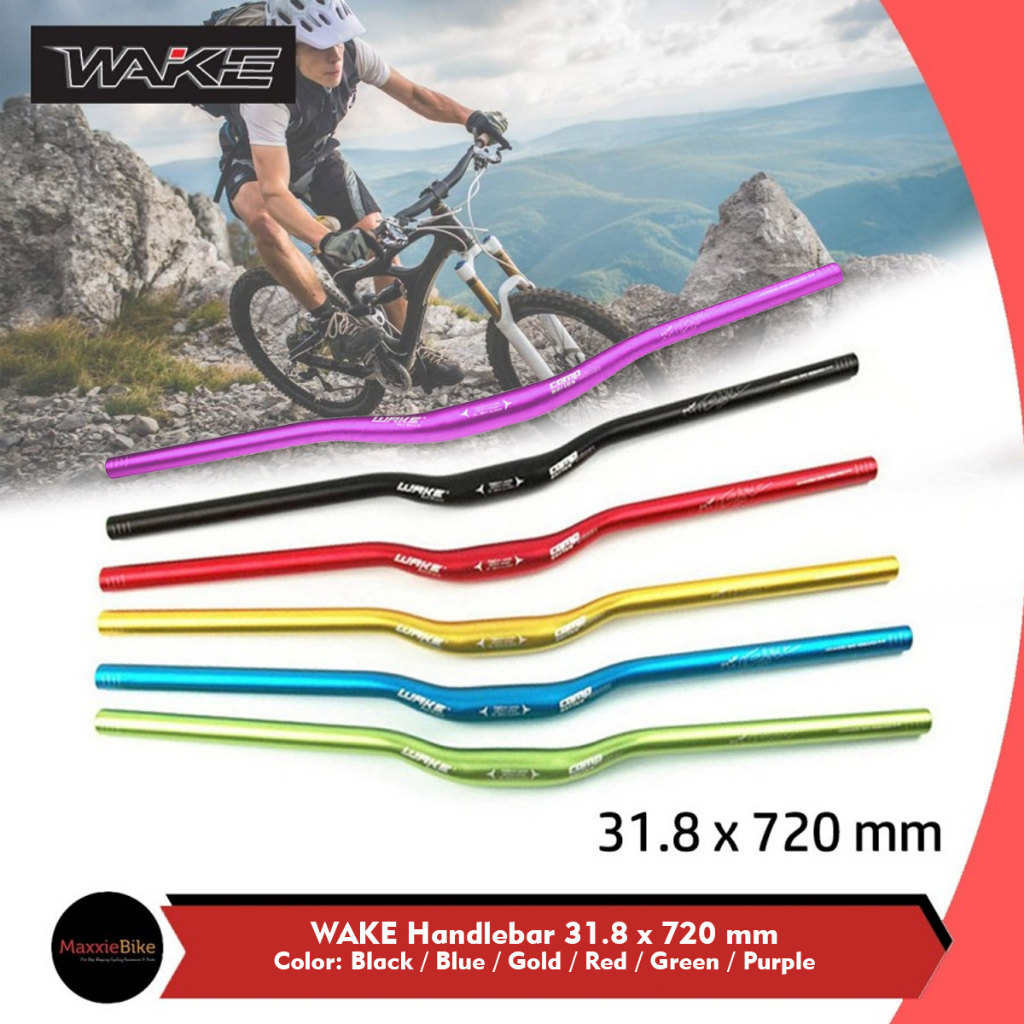 Jual Wake Rise Handlebar Stang Sepeda 31.8 x 720 mm OS Oversize Rise 30mm Outdoor Setang MTB ...