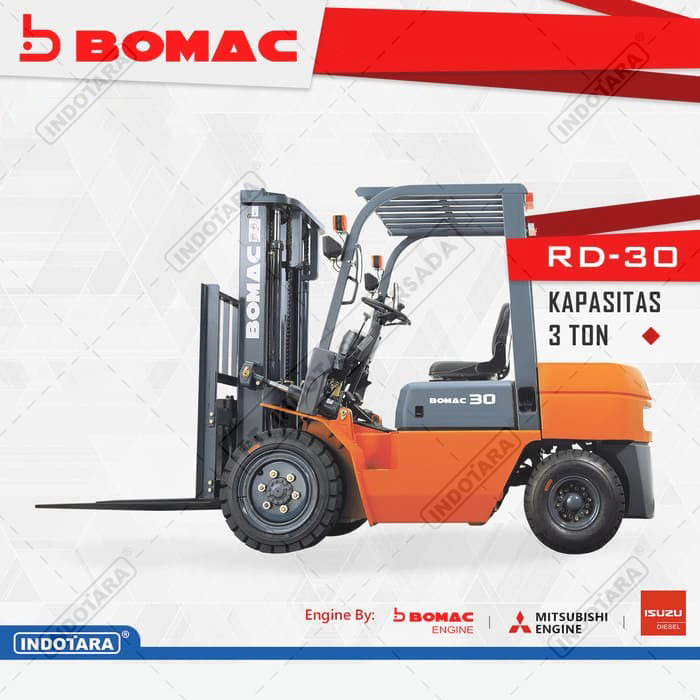 Jual Bomac Forklift Manual Diesel 3T RD30M BTX2 | Shopee Indonesia