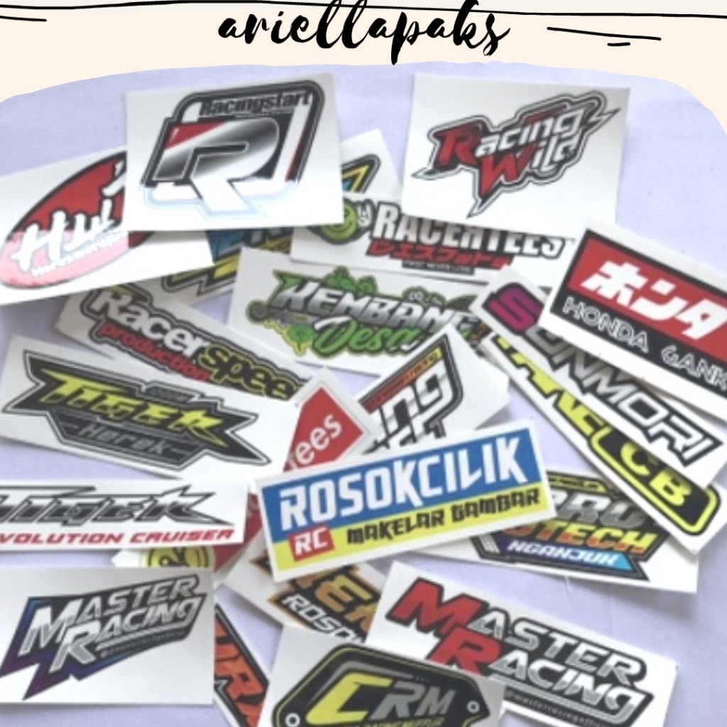 Jual Sticker Pack Honda Gank, Stiker Rosok CIlik, Stiker Master Racing ...