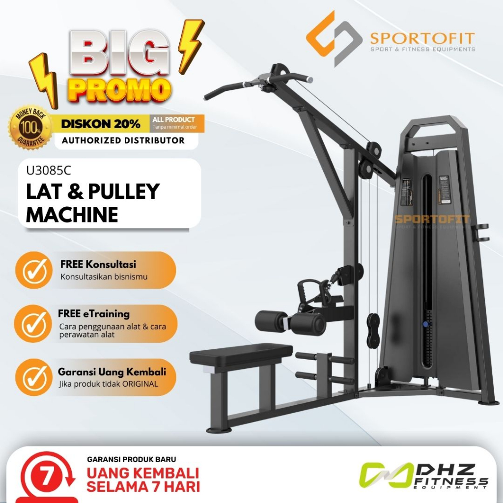 Jual Lat & Pulley Machine U3085C | DHZ | GYM | | Shopee Indonesia