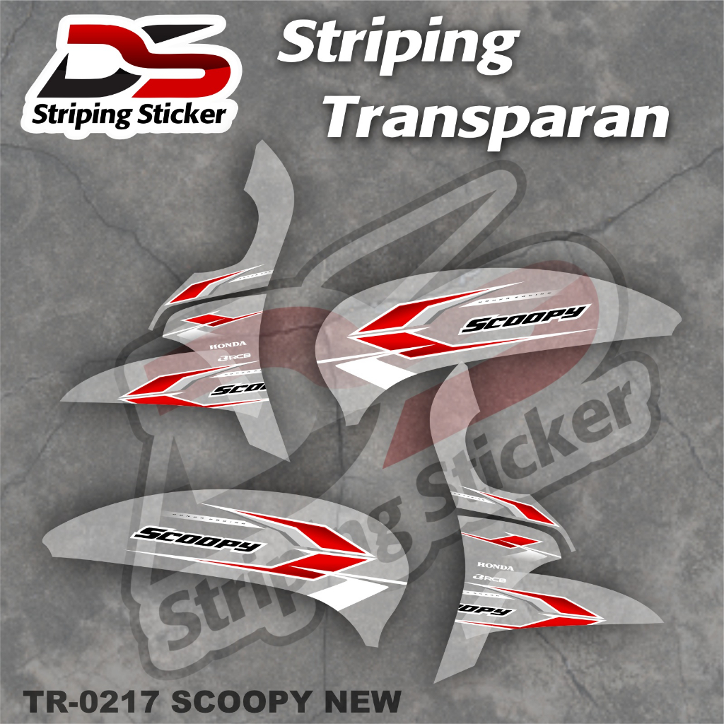 Jual Striping Stiker Transparan UV Scoopy New ( TR-0217) List Variasi ...