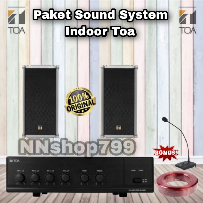 Jual PAKET SOUND SYSTEM INDOOR TOA ORIGINAL ISI 2 | Shopee Indonesia