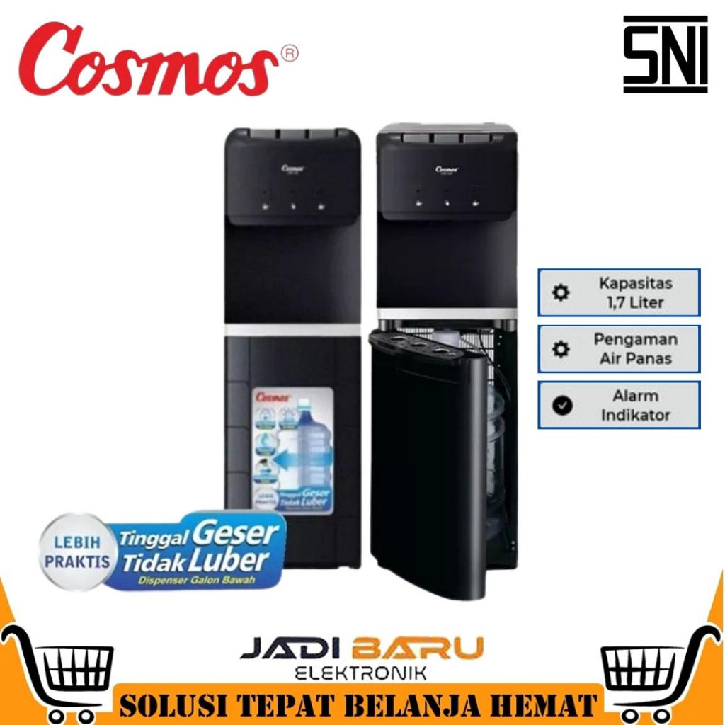 Jual (READY COD) DISPENSER COSMOS CWD-7601 / CWD7601 / CWD 7601 [HOT , WARM AND COOL] HITAM (100 ...