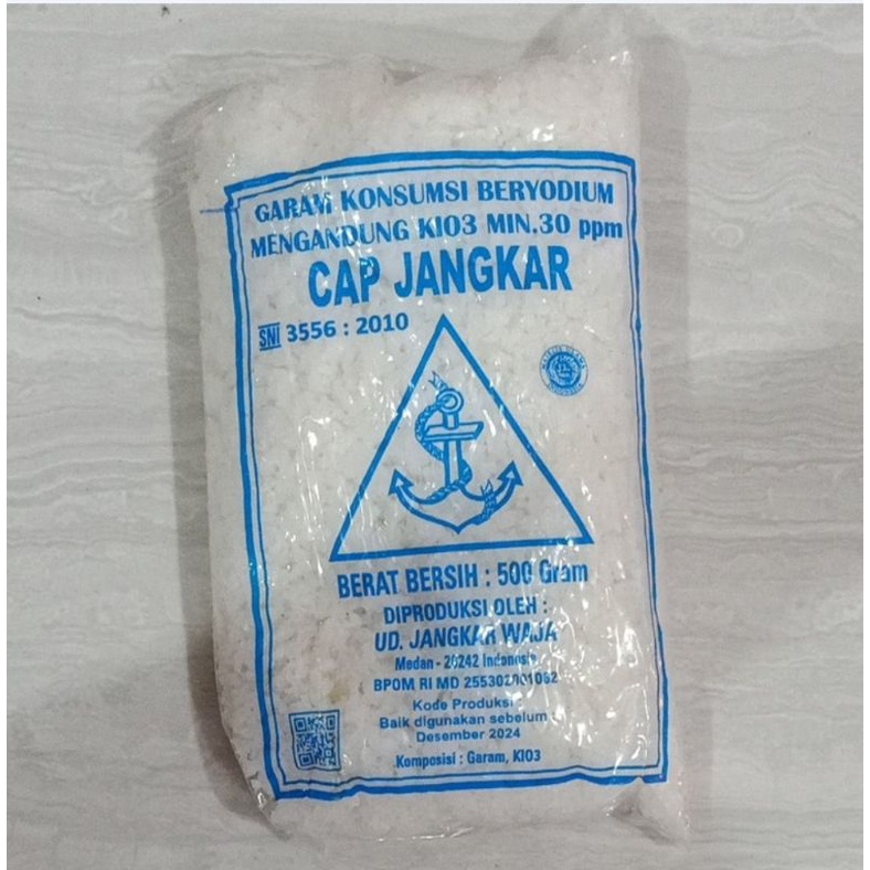 Jual GARAM KASAR JANGKAR BERYODIUM 250gram | Shopee Indonesia