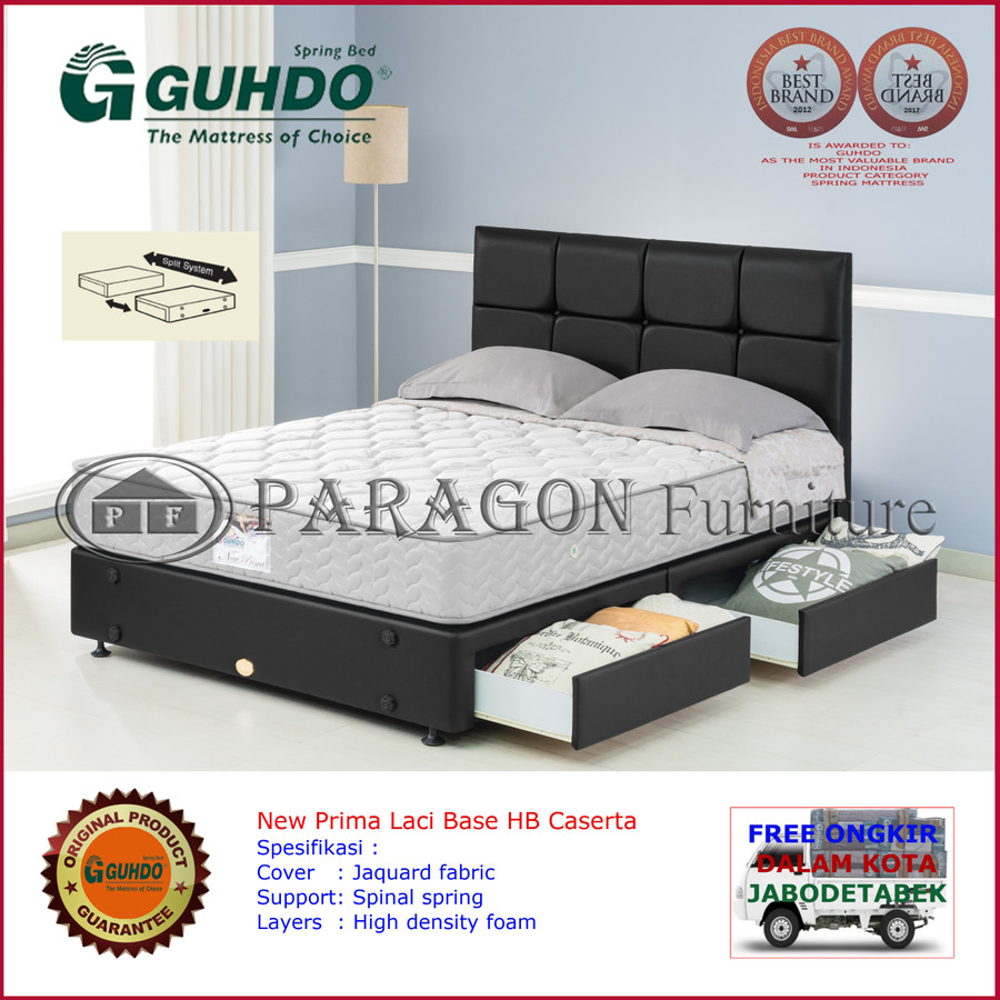 Jual Divan Laci HS 120x200 HB Caserta (Tanpa kasur) - Guhdo Spring bed ...