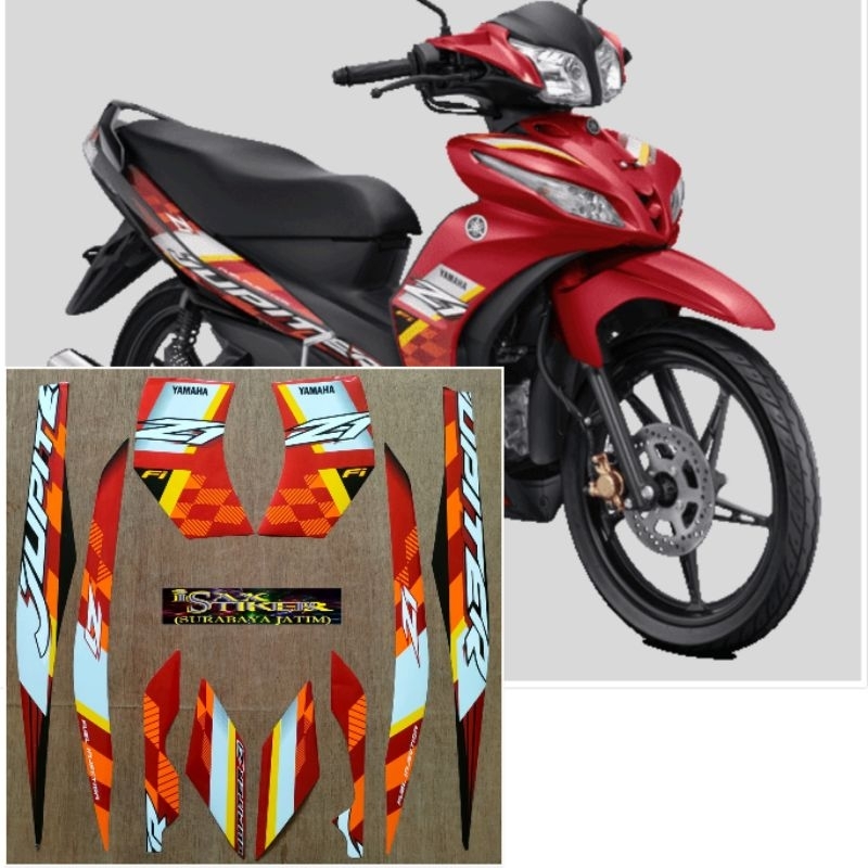 Jual Striping Original Yamaha Jupiter Z1 FI merah tahun 2022 2023 ...