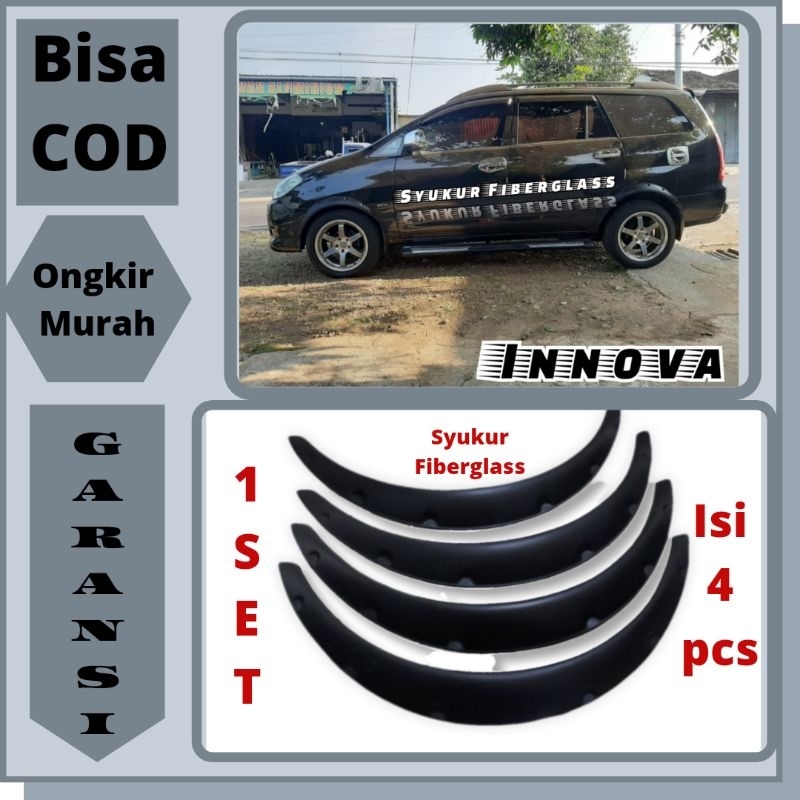 Jual Over Fender Innova 1 set isi 4 pcs bisa COD | Shopee Indonesia
