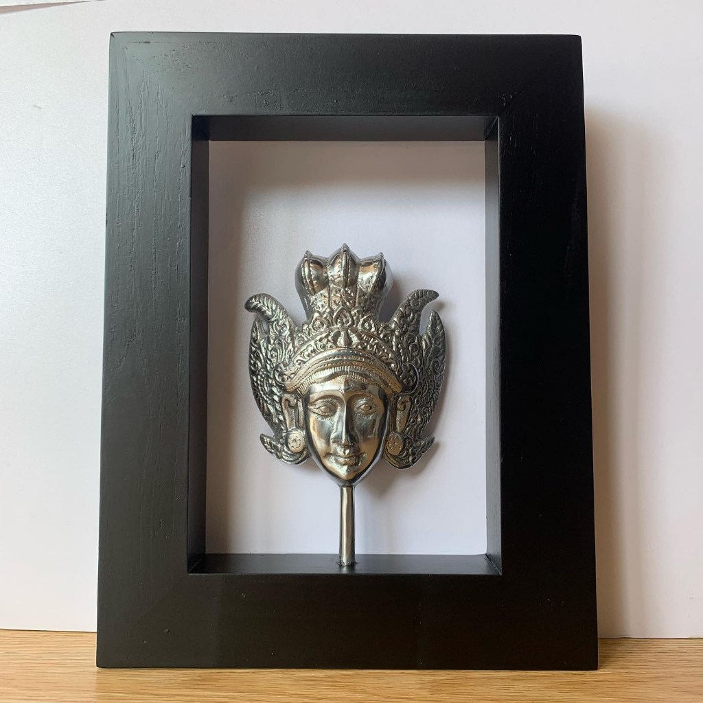 Jual Frame Topeng Shinta Bali Hiasan Dinding Bali - Patung Sita Logam ...