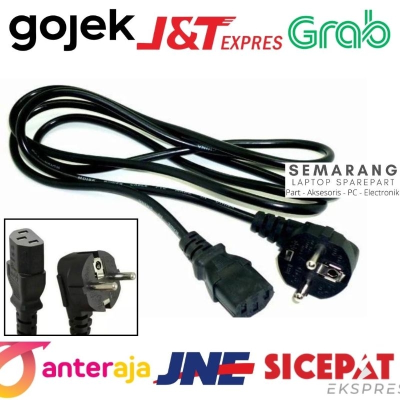Jual KABEL POWER PC Pc Colokan 3 Pin Monitor Komputer Murah | Shopee ...