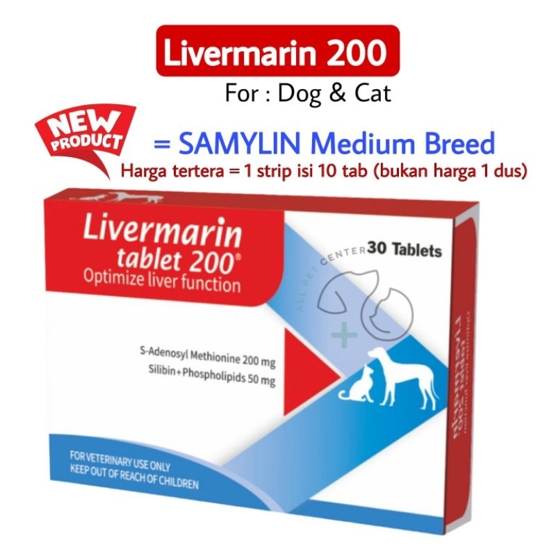 Jual Livermarin 200 For Dog And Cat Sama Dengan SAMYLIN Medium Breed ...