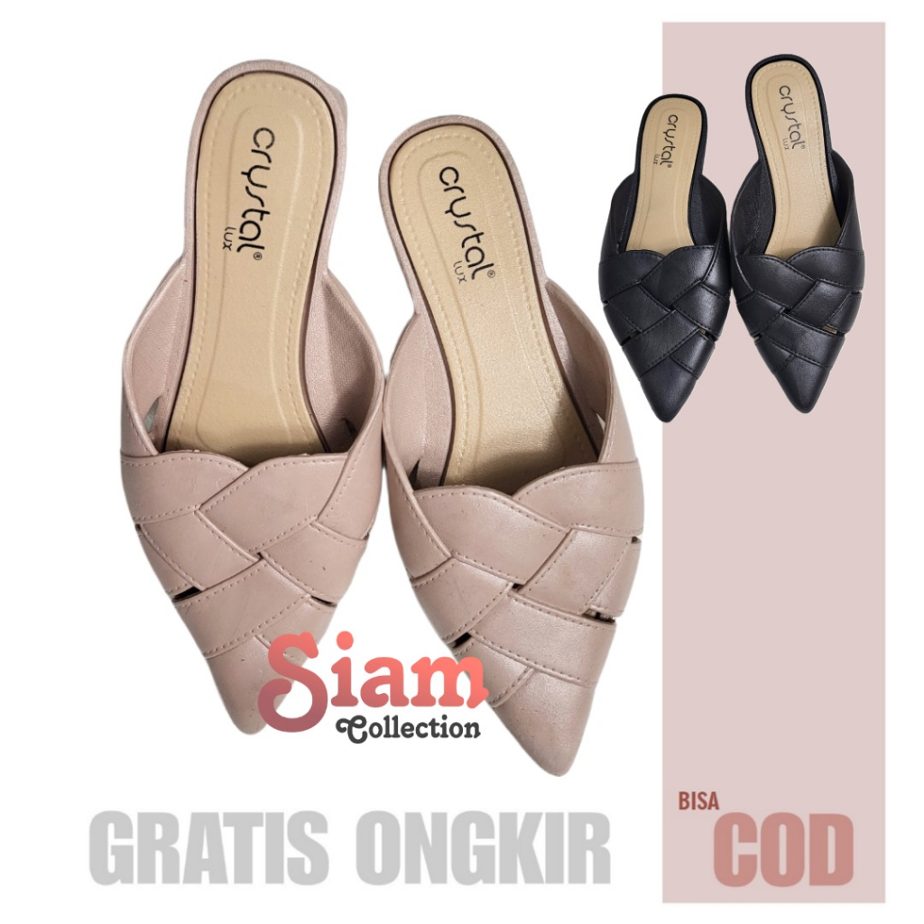Jual SEPATU SELOP CRYSTAL C221 - SELOP IMPORT ORIGINAL - MODEL ANYAMAN ...