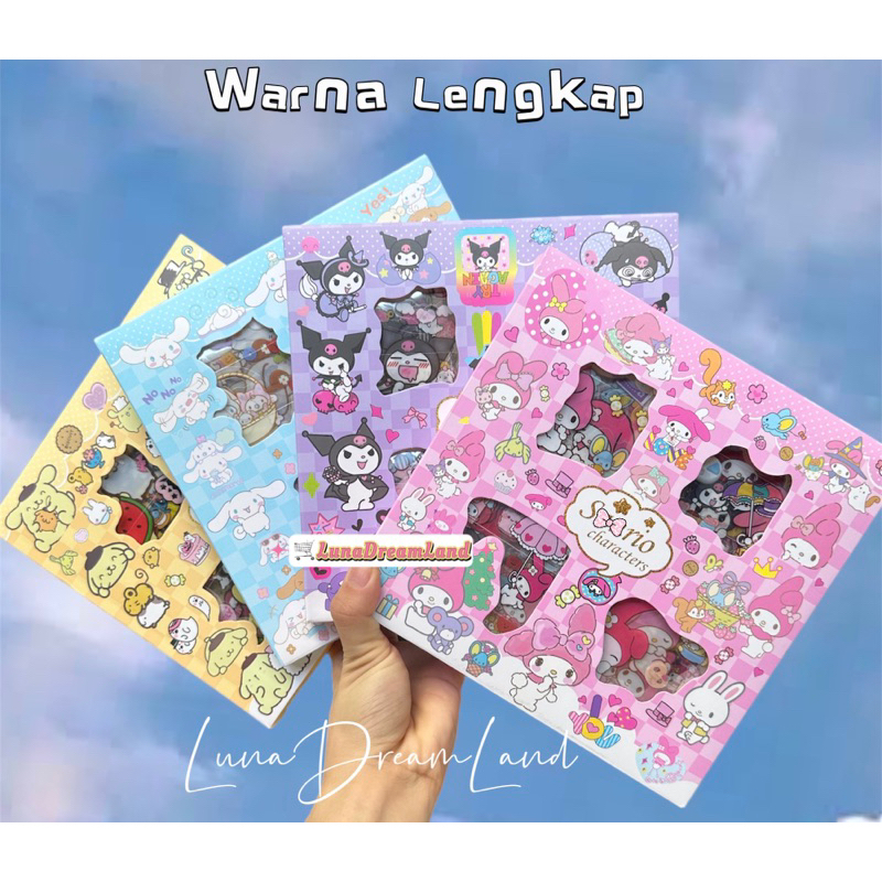 Jual BISA COD Stiker Sanrio Viral isi 100 Lembar | Shopee Indonesia